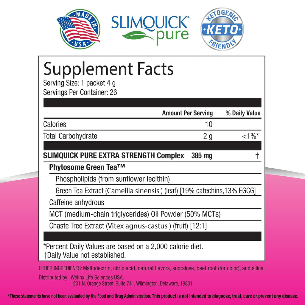 Extra strength SlimQuick drink mix