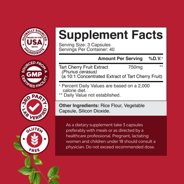 extra strength tart cherry for recovery