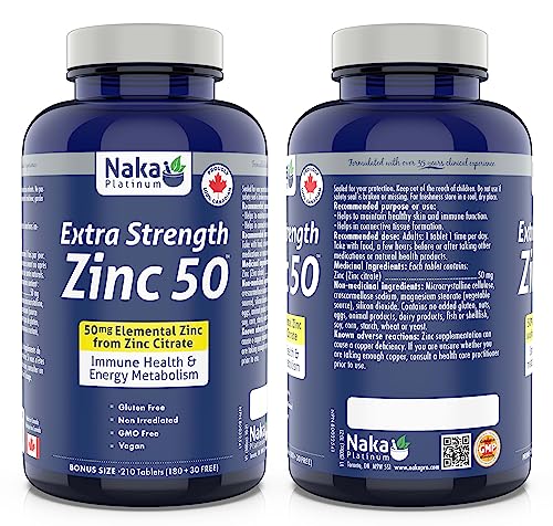 Extra strength zinc citrate tablets