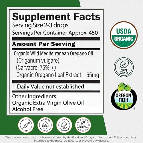 extra virgin olive oil oregano drops