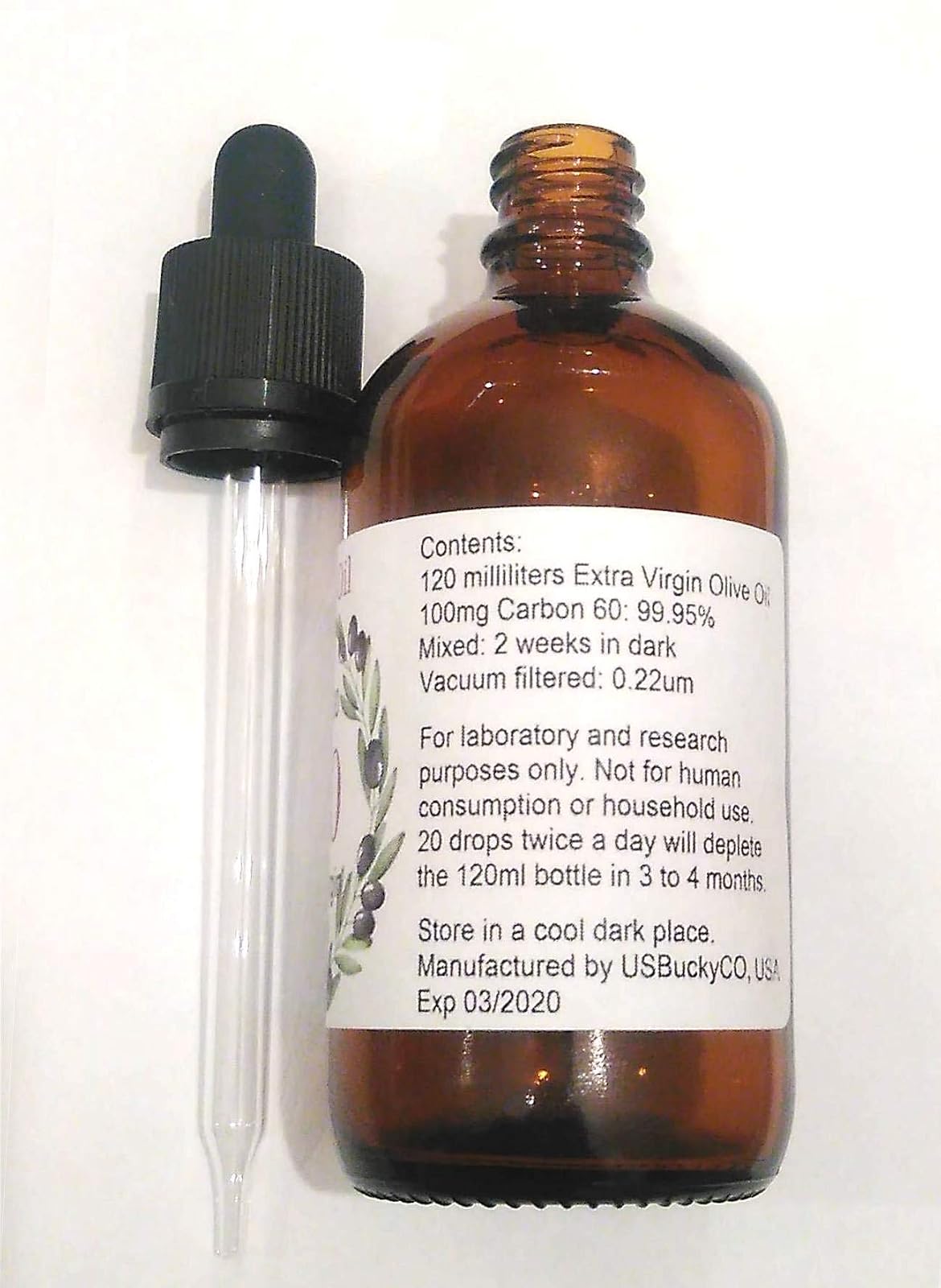Extra virgin olive oil with C60