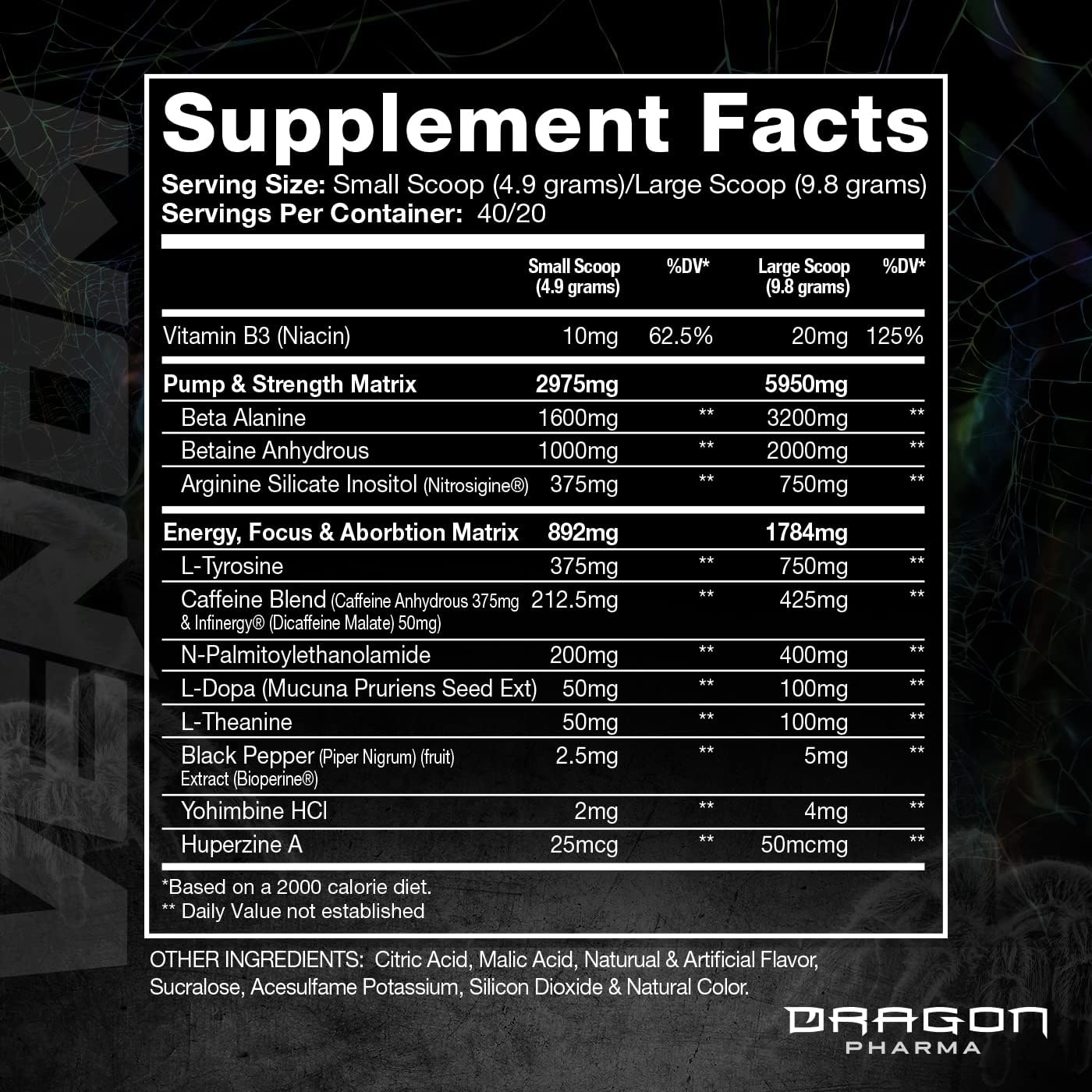 Extreme potency pre-workout for intense workouts