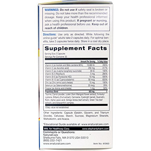 eye care blended vitamin formula
