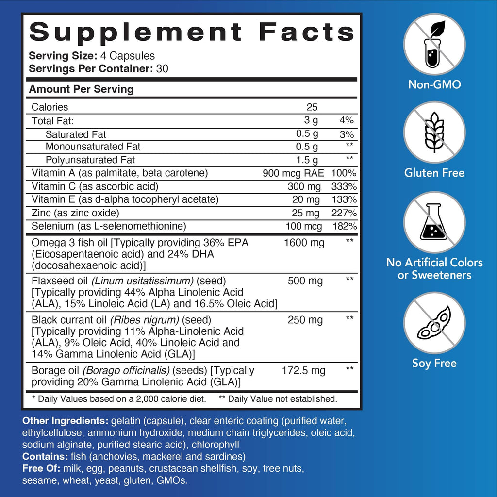 eye comfort support with vitamins and minerals
