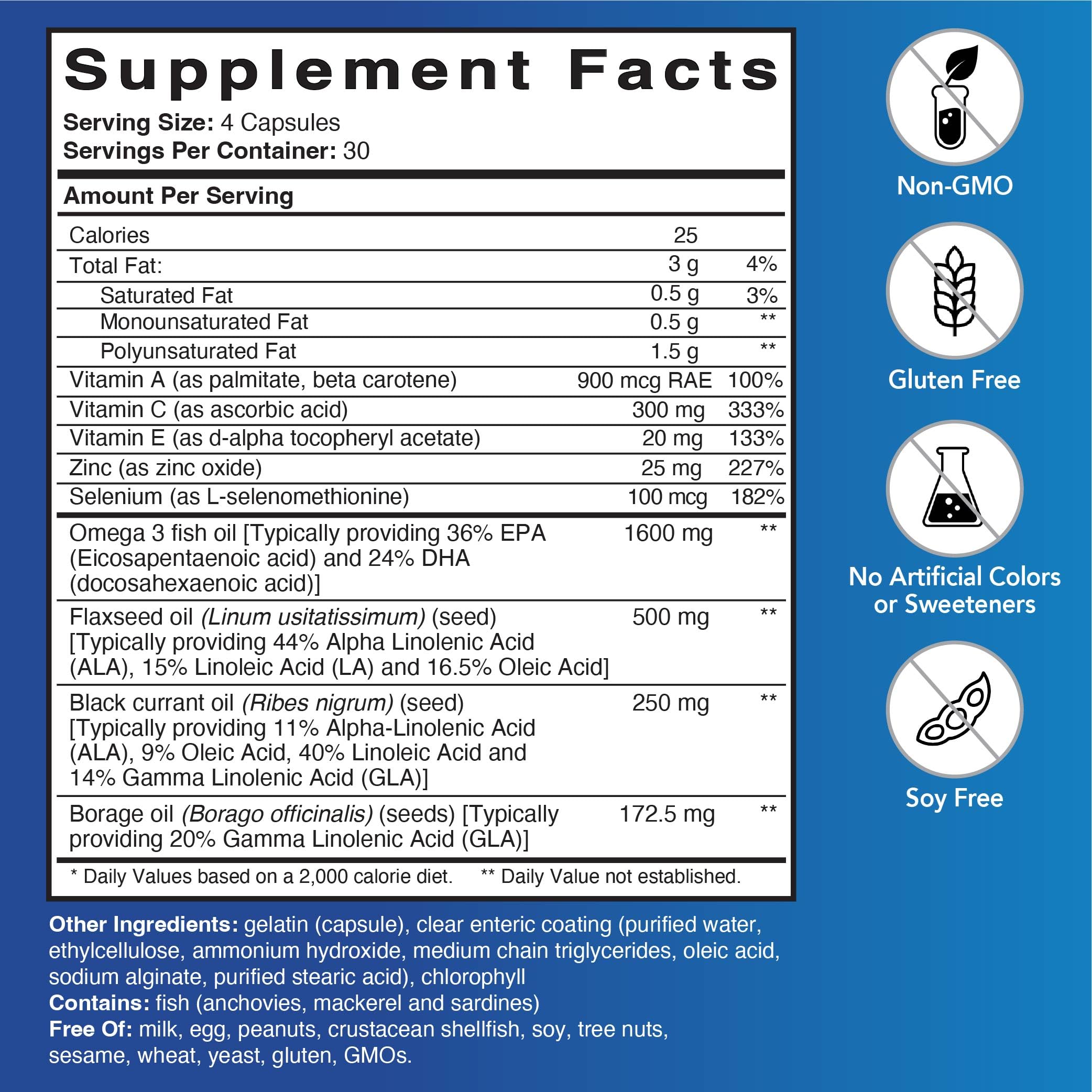 eye comfort support with vitamins and minerals