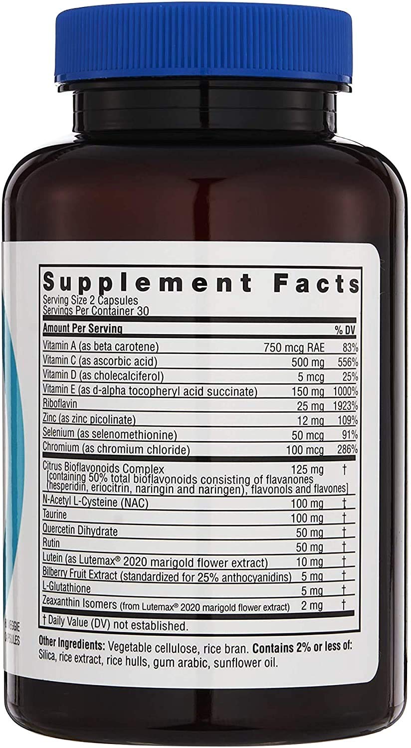 eye health formula with veggie capsules