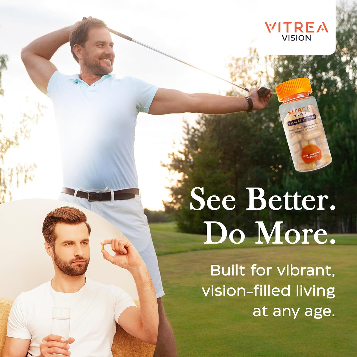 Eye health supplement with AREDS2 formula