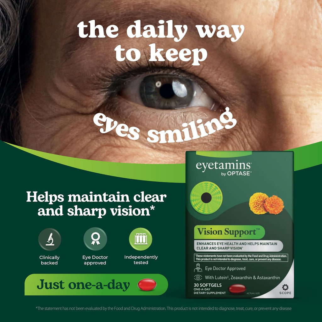 eye health supplements with softgels