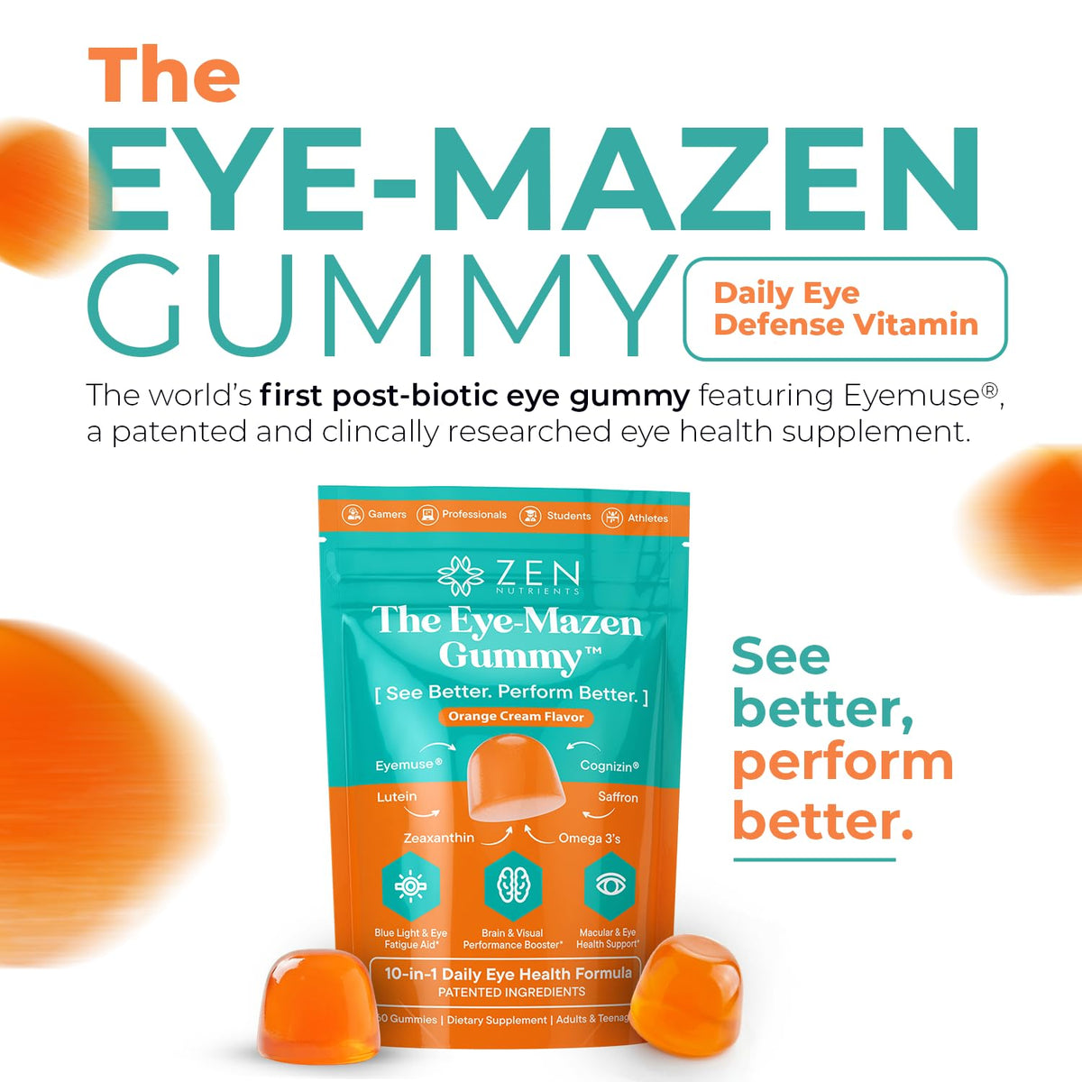 Eye-Mazen gummies for clearer vision
