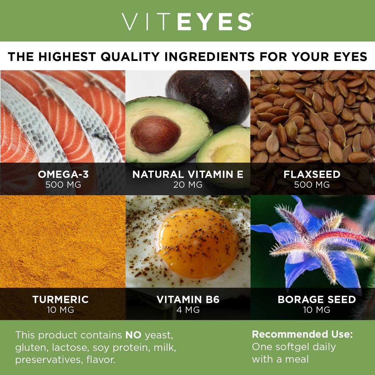 Eye soothing blend with fish oil