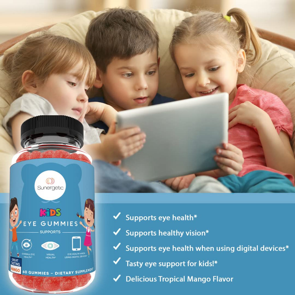 Eye support gummies for children's vision