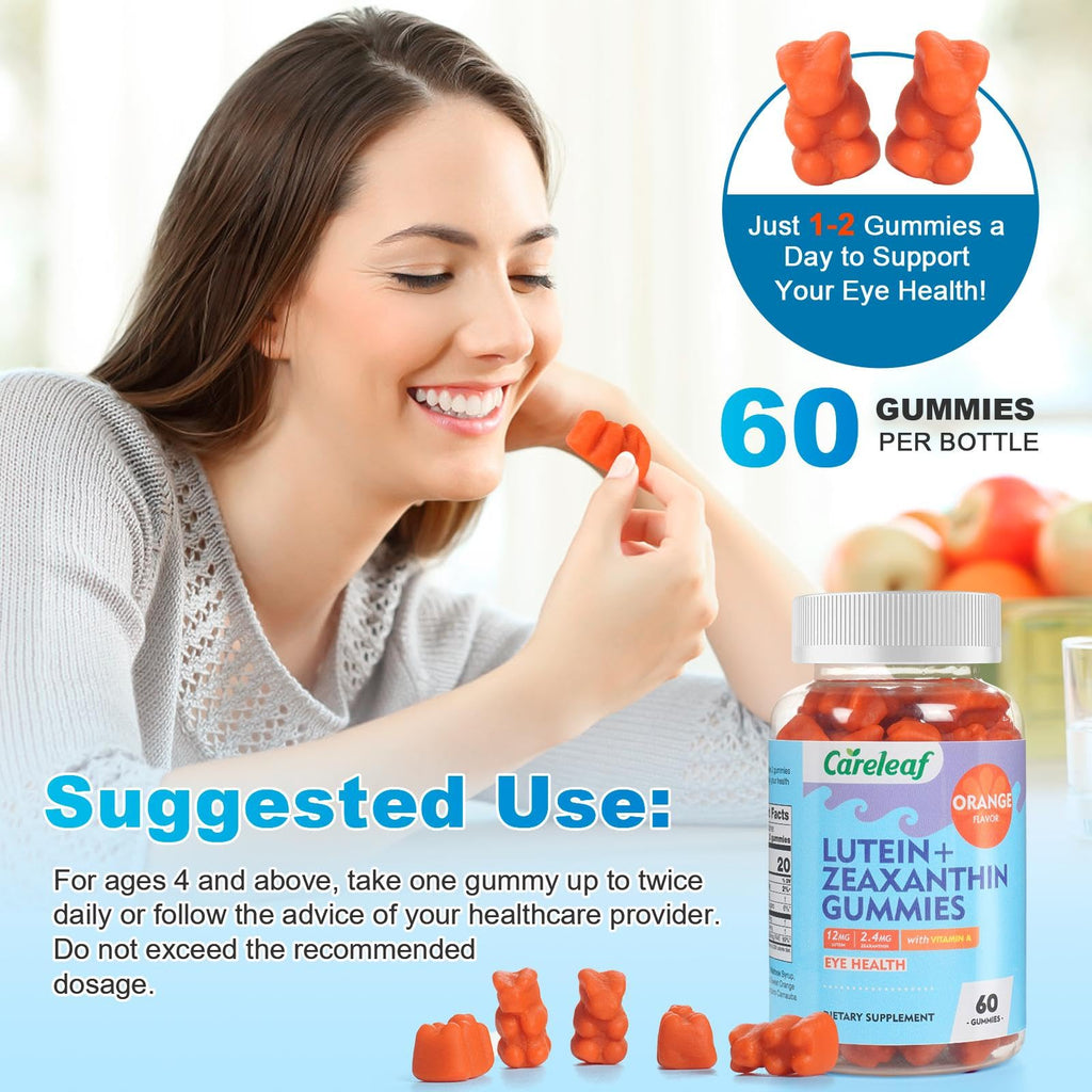 Eye support vitamins in tasty gummies