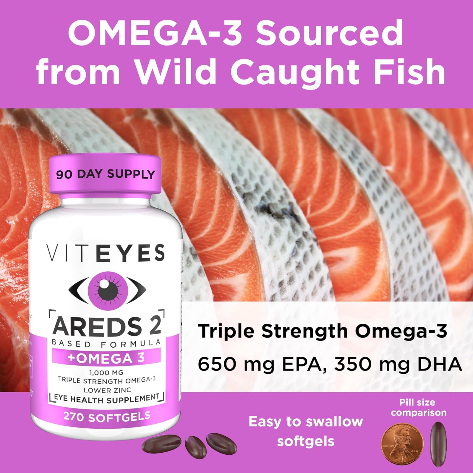 Eye support vitamins with Omega-3
