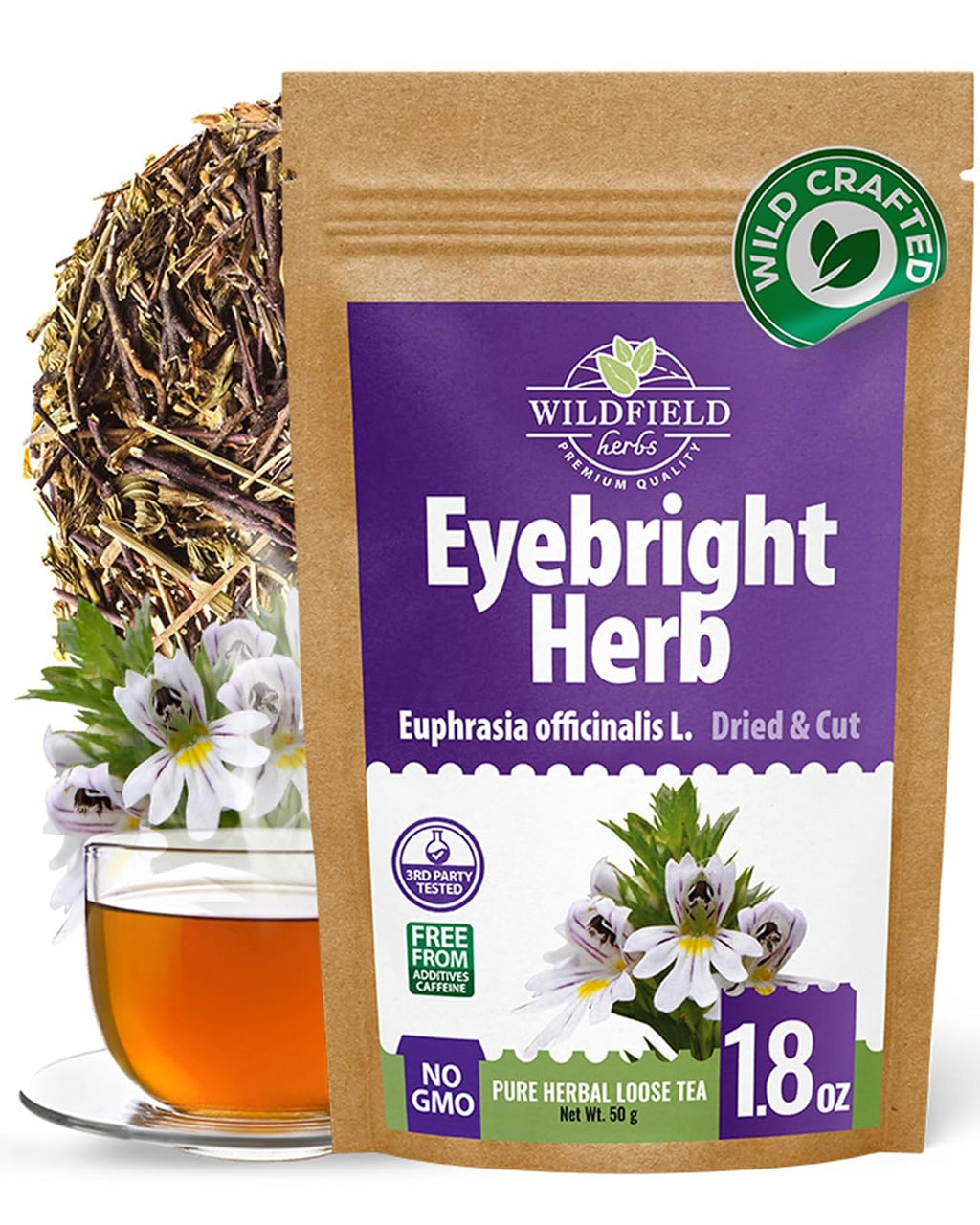 Eyebright herbal tea for eye health
