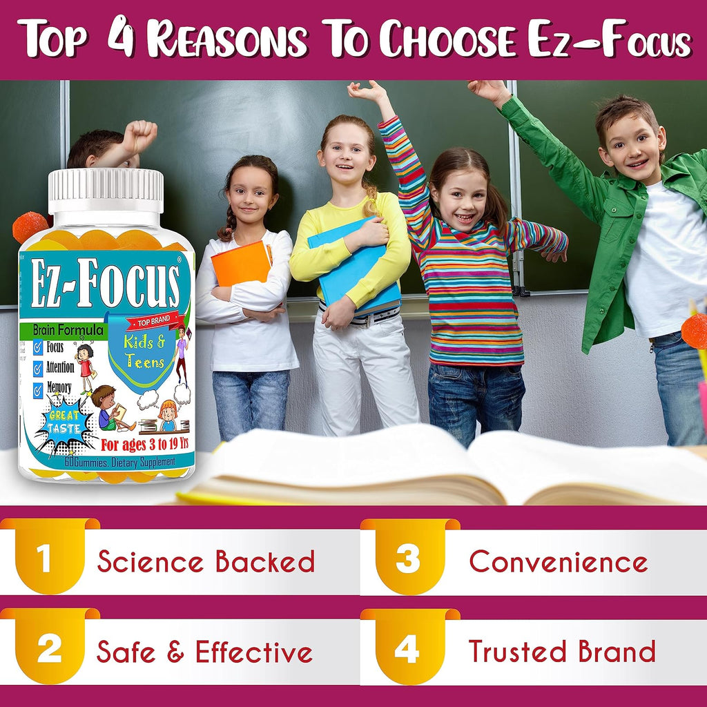Ez-Focus Gummies support healthy growth