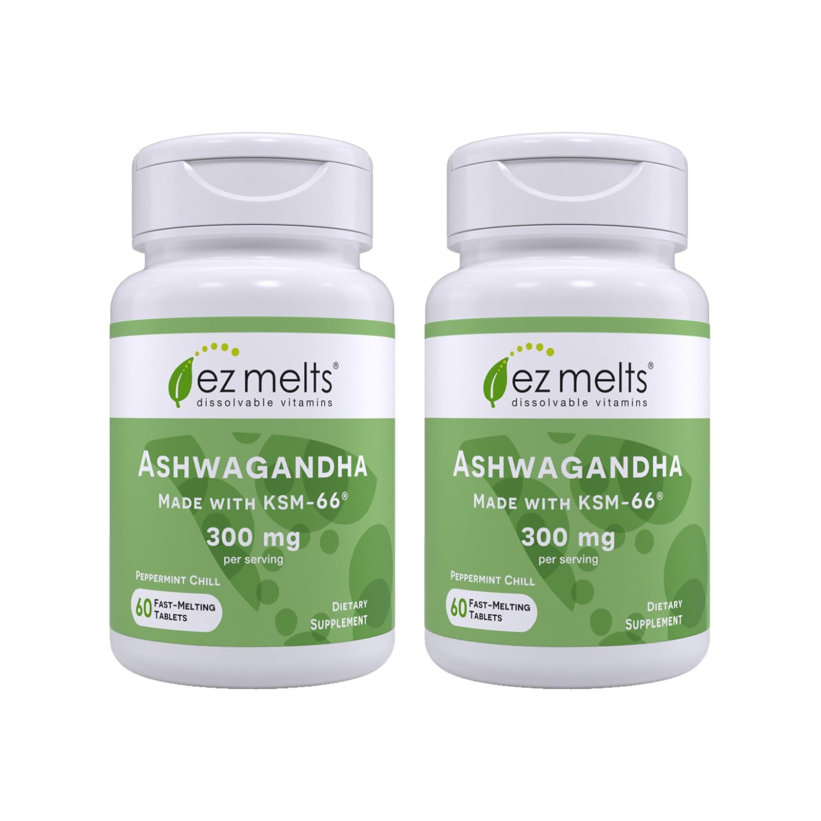 EZ Melts ashwagandha peppermint tablets
