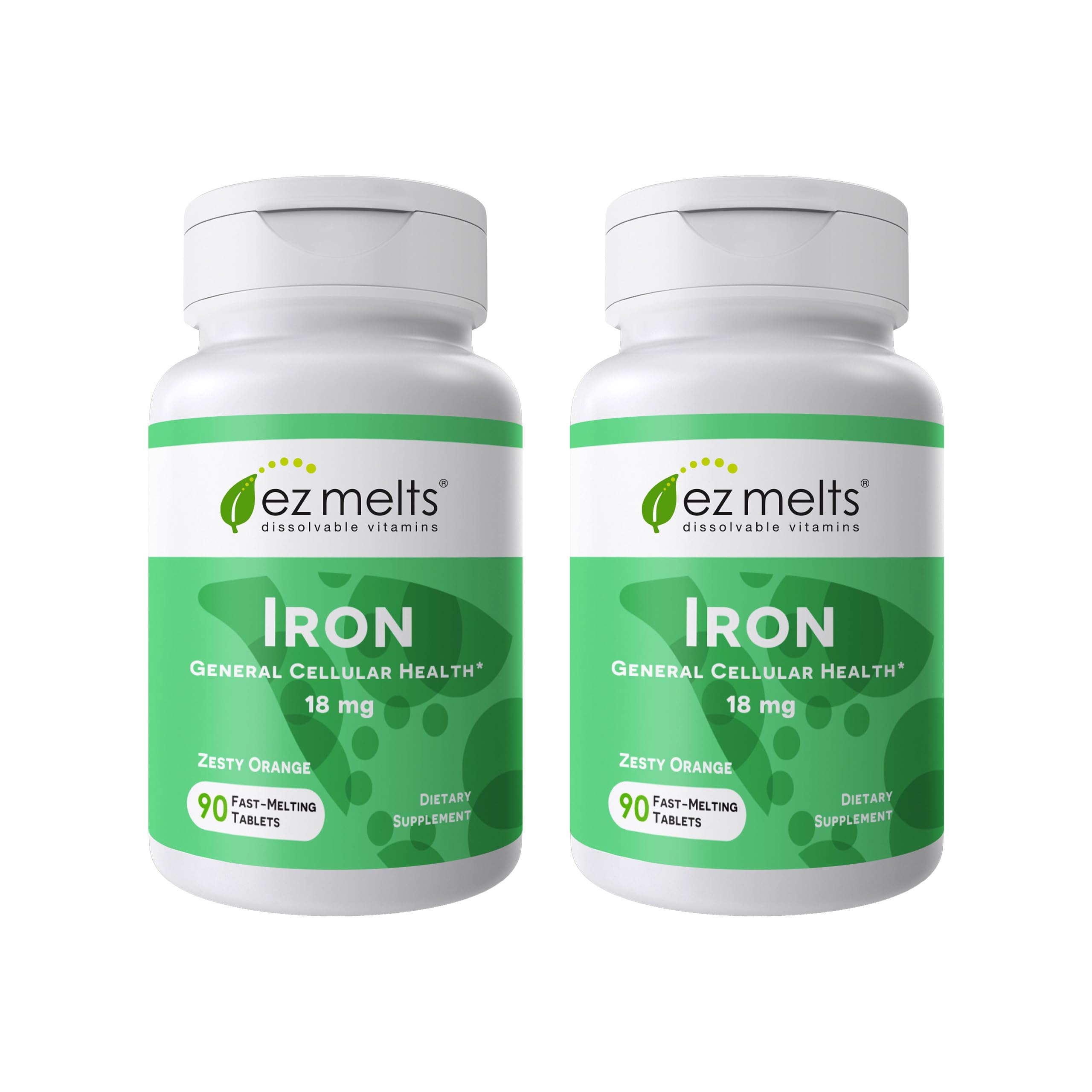 EZ Melts iron supplement tablets