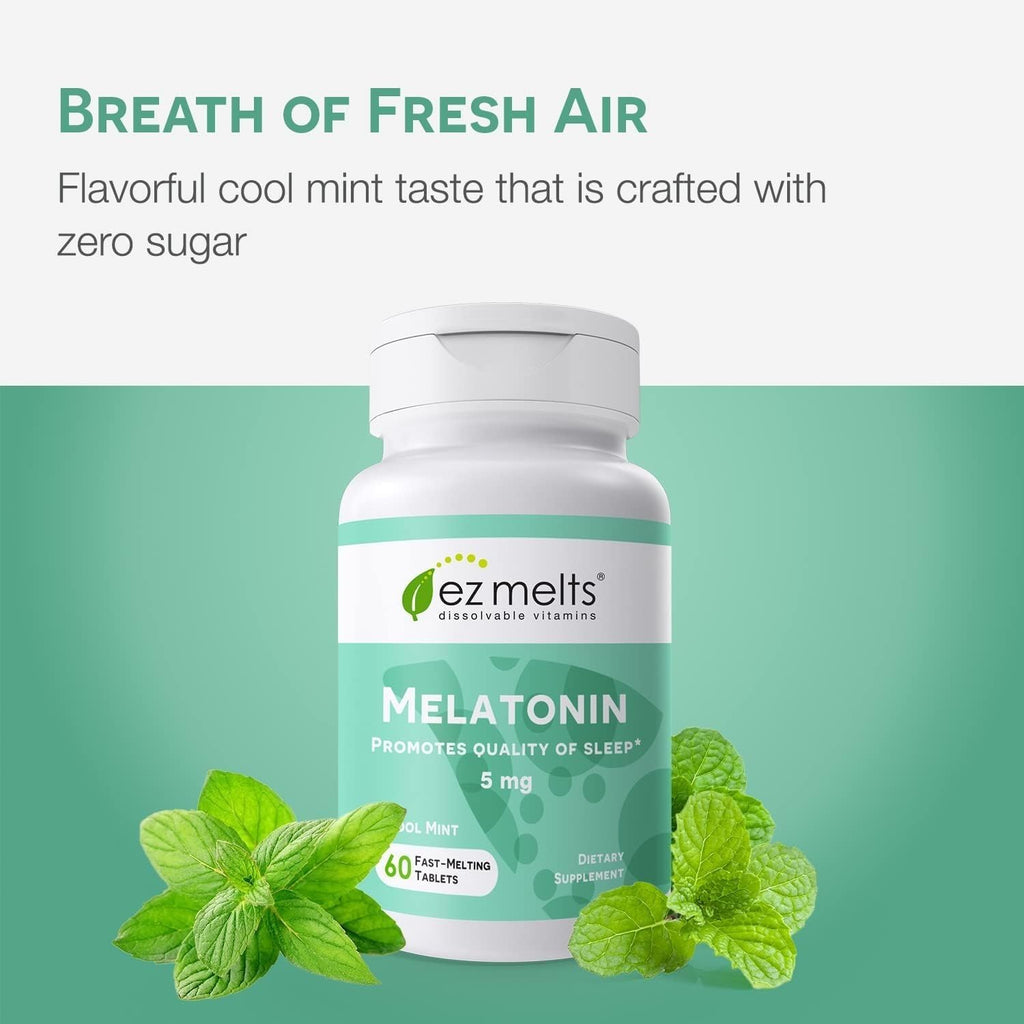 EZ Melts melatonin for nighttime comfort