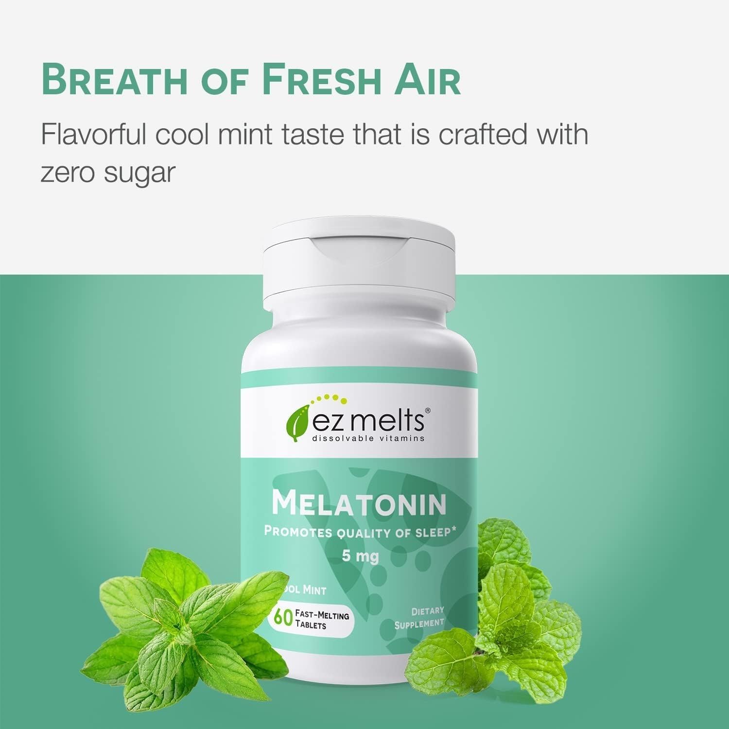EZ Melts melatonin for nighttime comfort