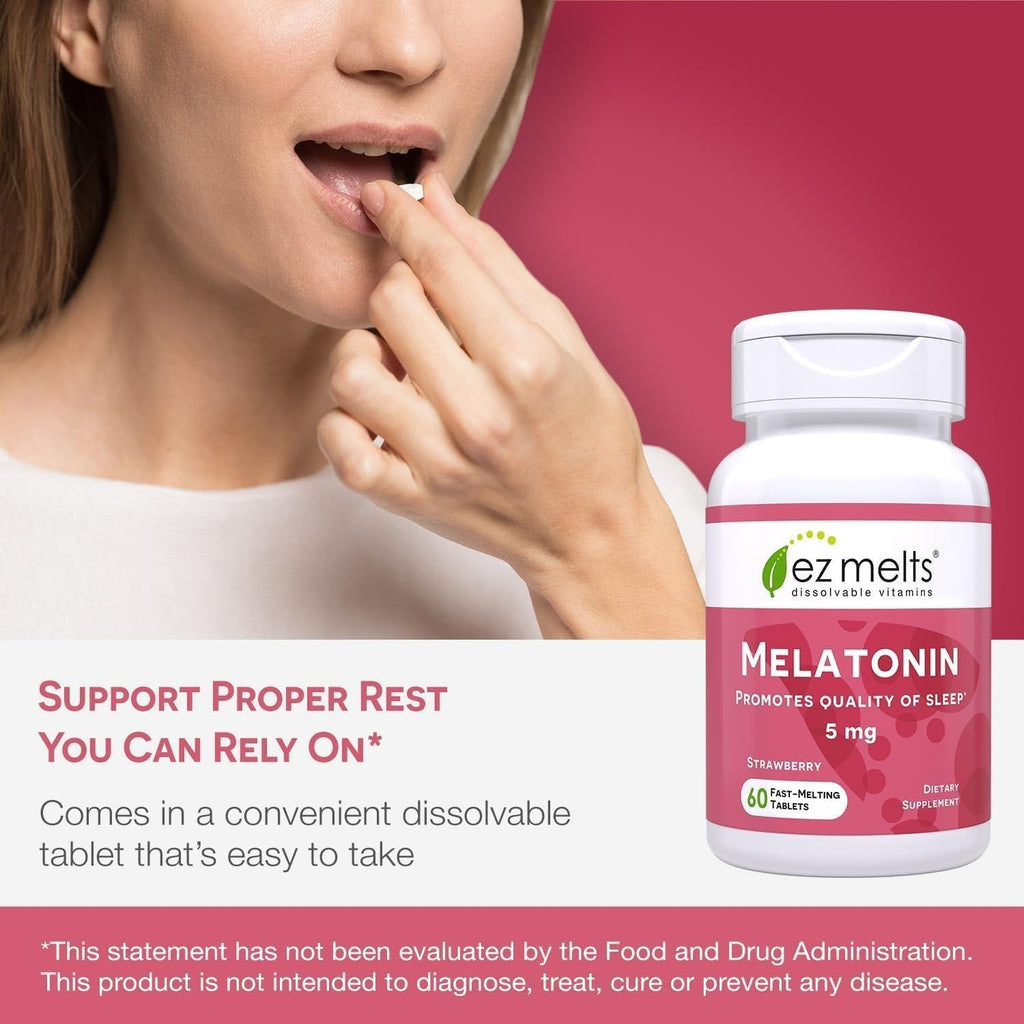 EZ Melts melatonin for relaxation