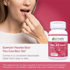 EZ Melts melatonin for relaxation