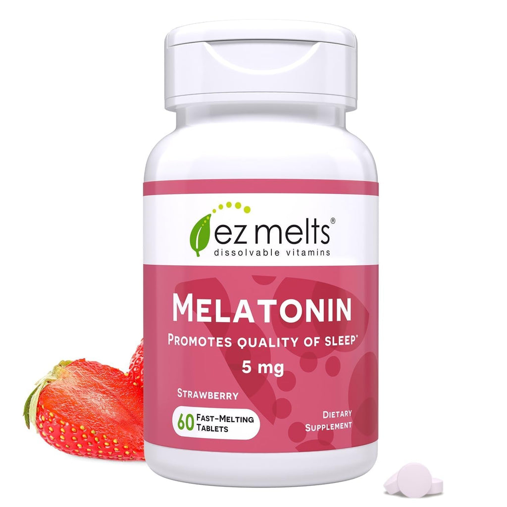 EZ Melts melatonin sleep aid tablets