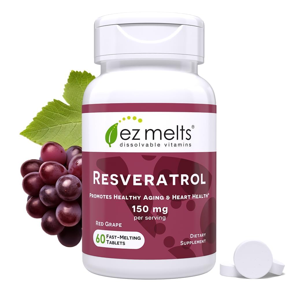 EZ Melts Resveratrol antioxidant tablets