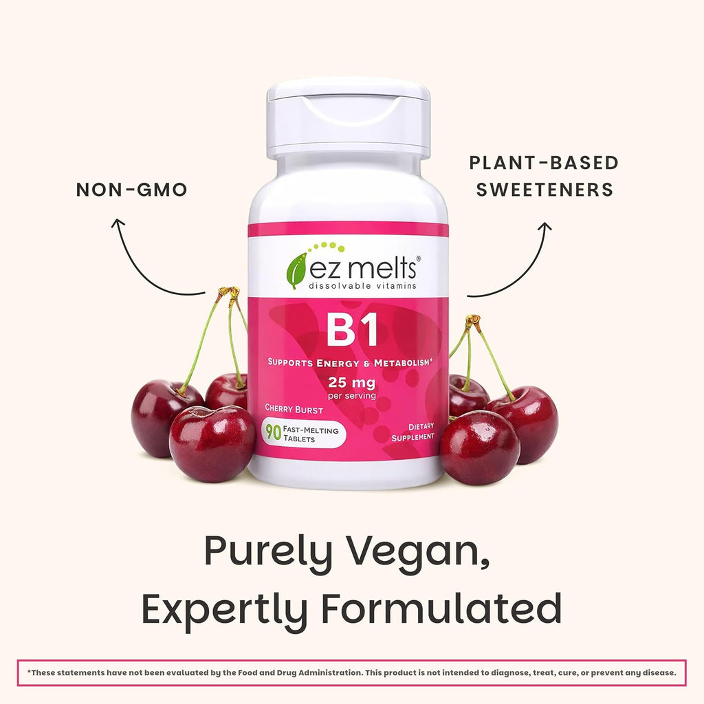 EZ Melts Vitamin B1 for daily wellness