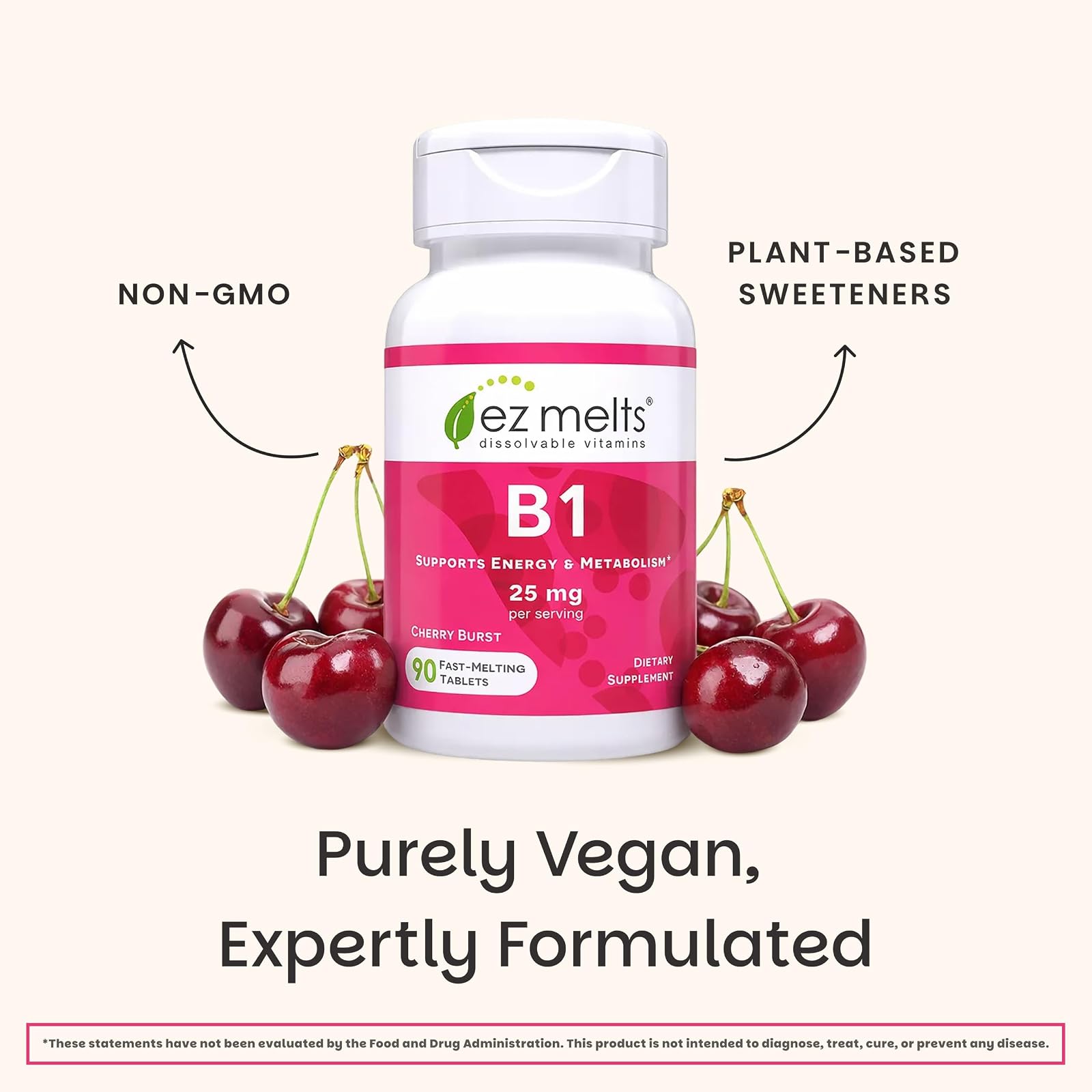 EZ Melts Vitamin B1 for daily wellness