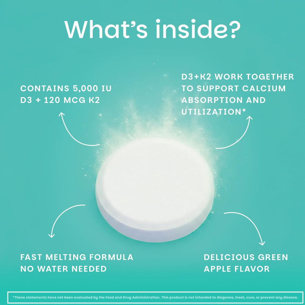EZ Melts vitamin D3 for bone health