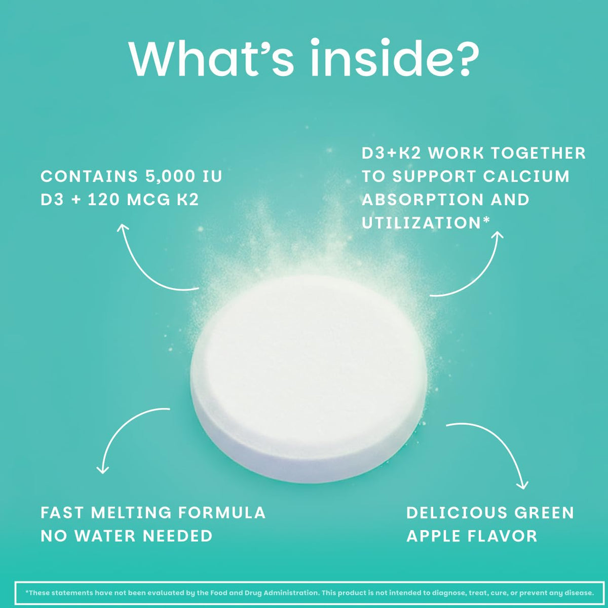 EZ Melts vitamin D3 for bone health