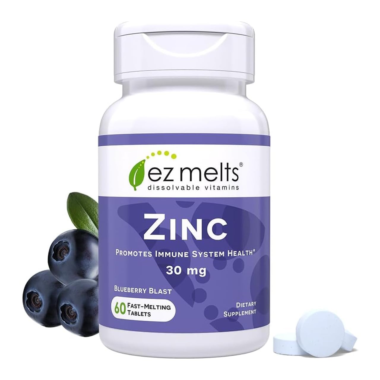 EZ Melts zinc dissolvable tablets