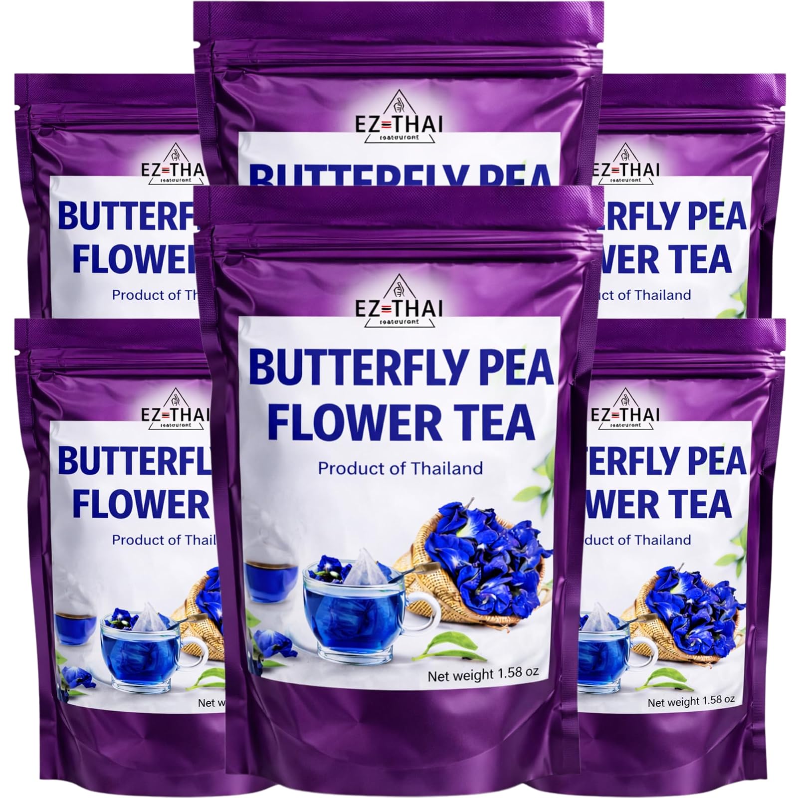 EZ THAI dried butterfly pea flower tea