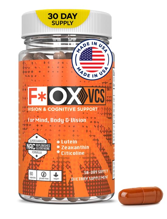 F*OX blended vitamin & mineral supplements for vision