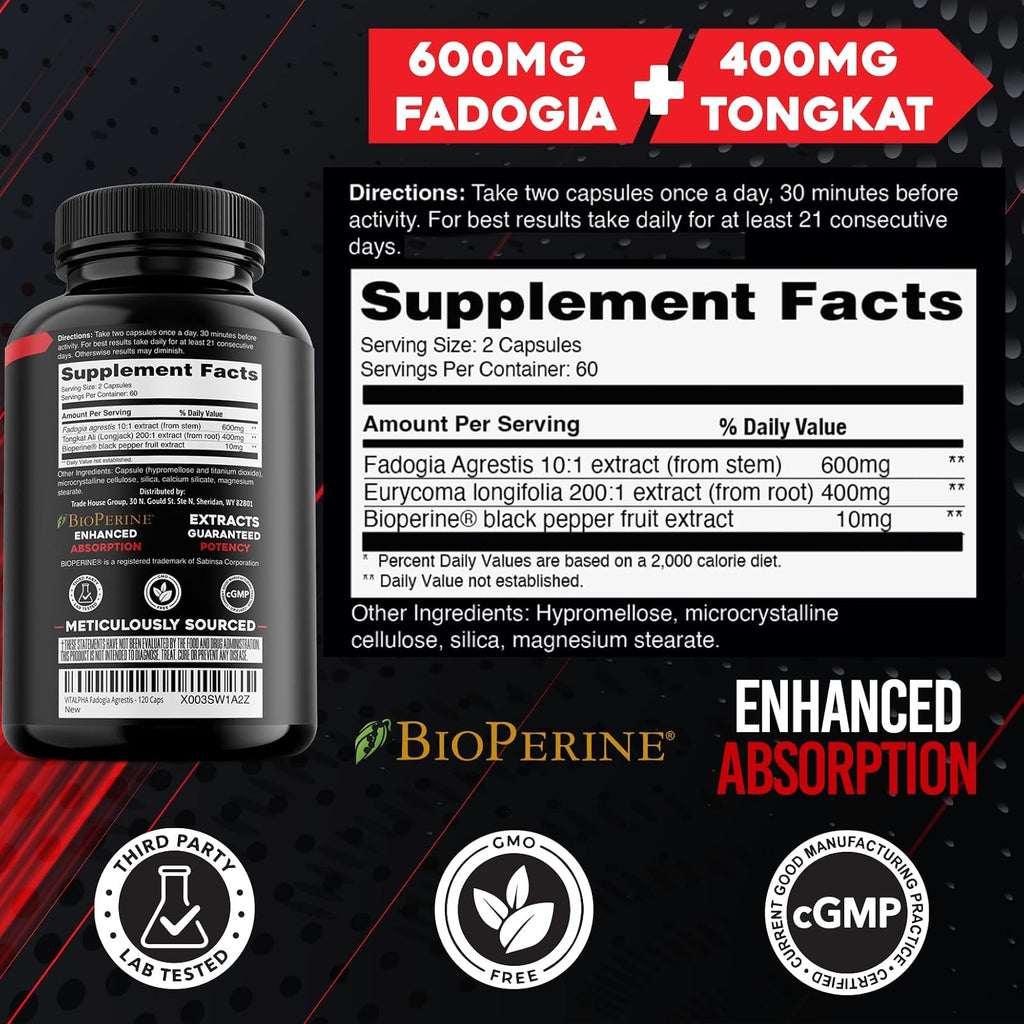 Fadogia Agrestis for enhanced energy