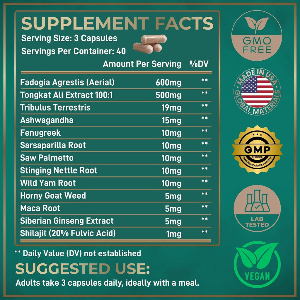 Fadogia Agrestis gummy multivitamin option