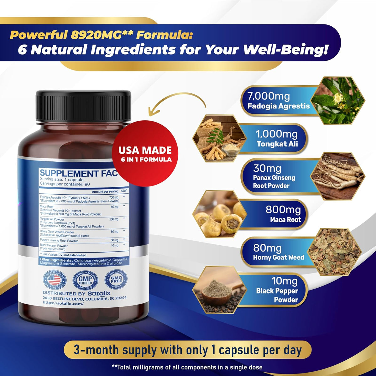Fadogia Agrestis multivitamin for men