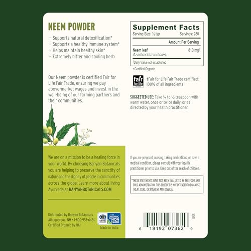 fair trade neem leaf benefits