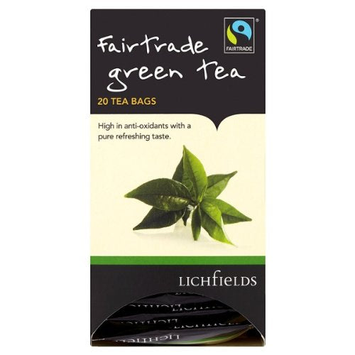 fairtrade green tea bags for wellness