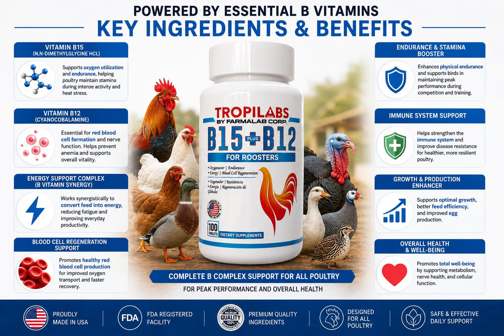 Farmalab vitamins for strong roosters