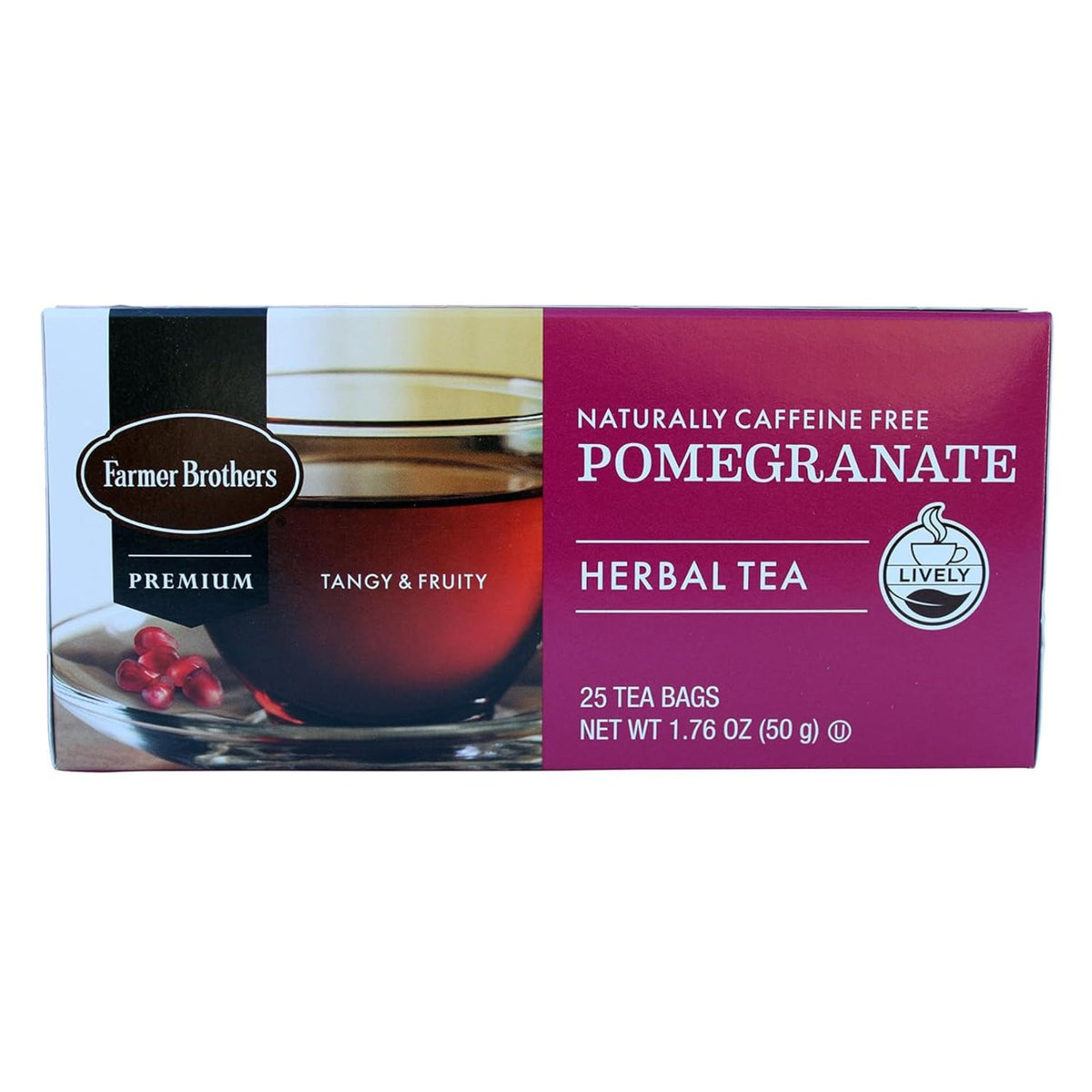 Farmer Brothers pomegranate herbal tea bags