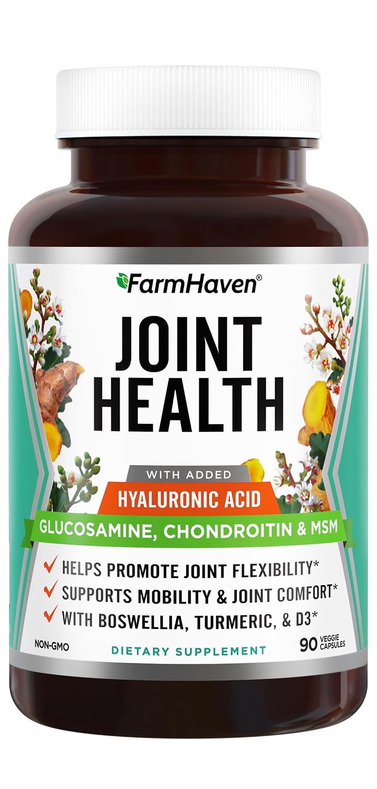FarmHaven glucosamine joint support capsules