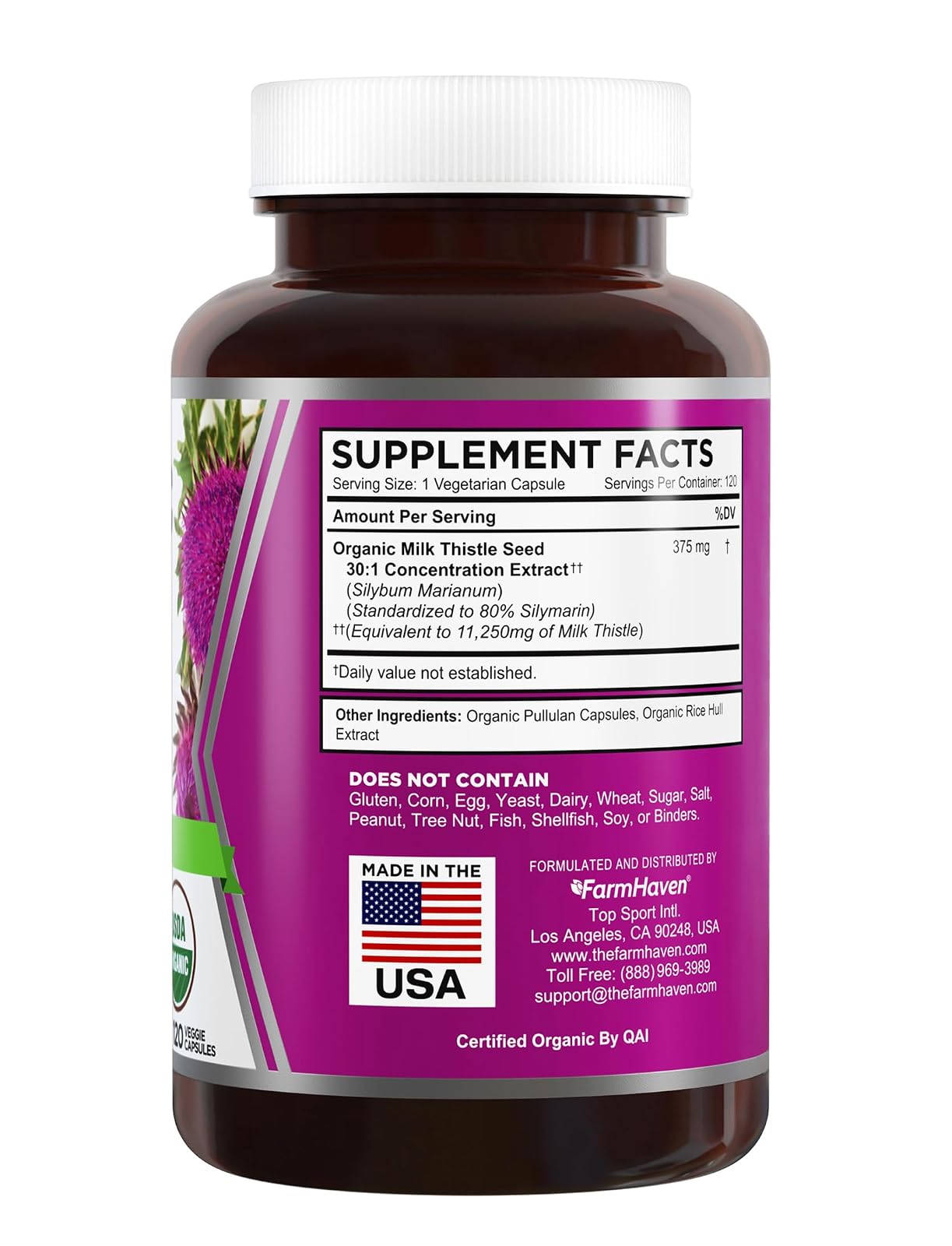 FarmHaven milk thistle extract benefits