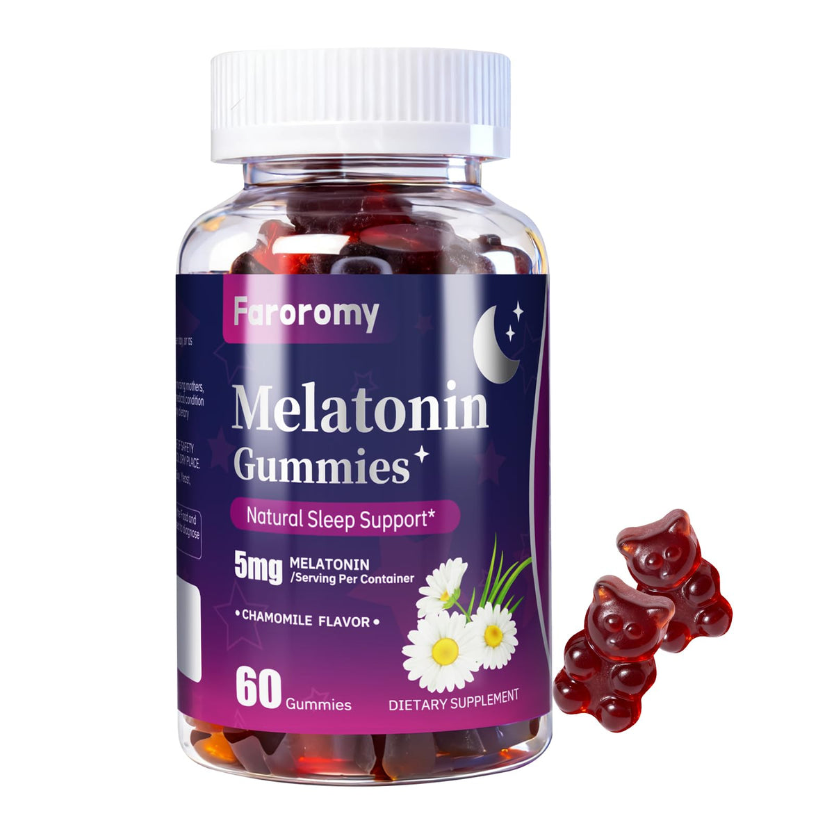 Faroromy melatonin gummies for sleep