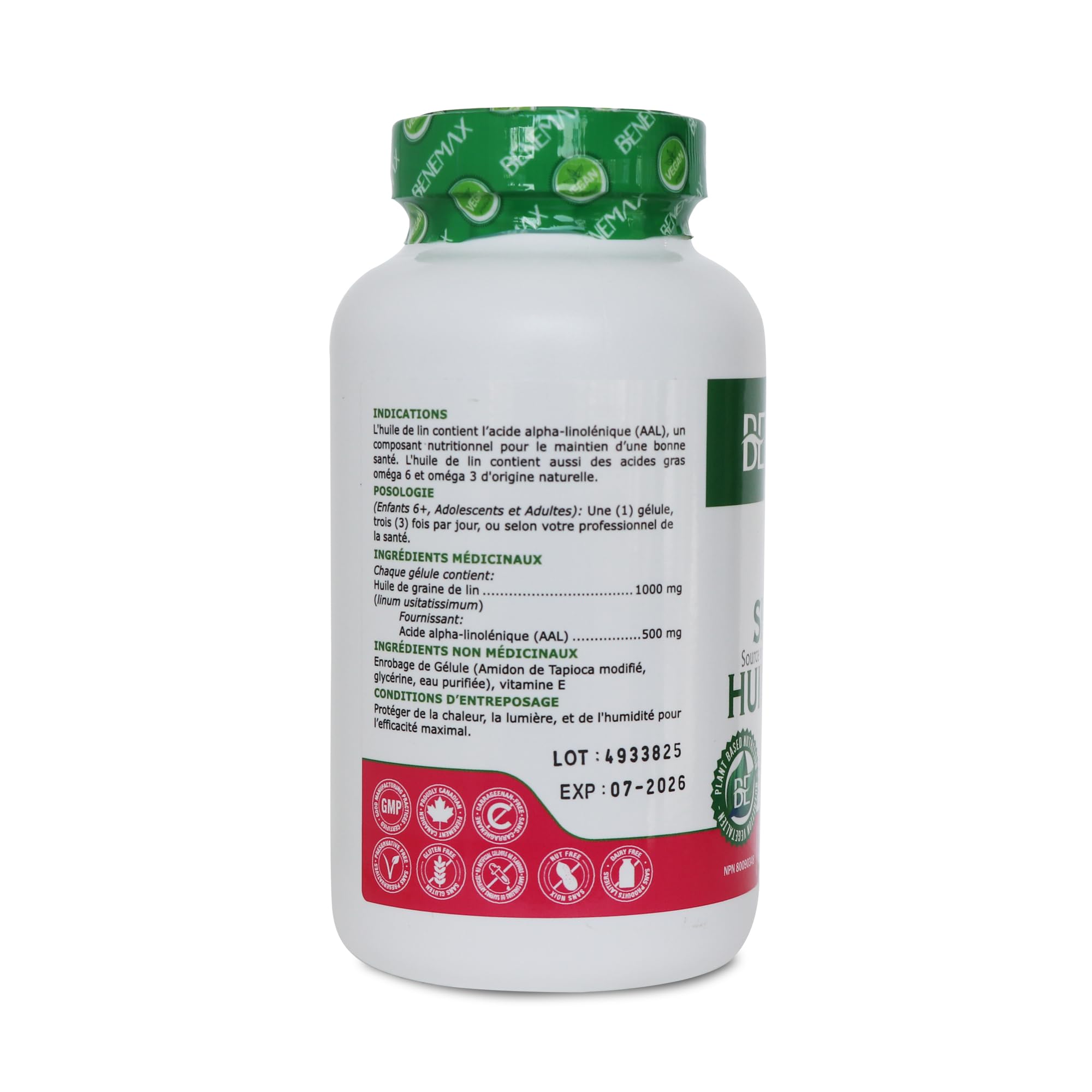 fast-absorbing flax seed oil softgels