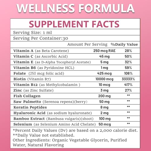 Fast-absorbing liquid biotin formula