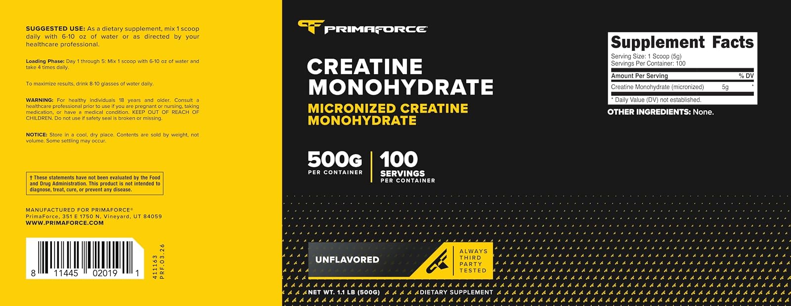 fast-absorbing micronized creatine