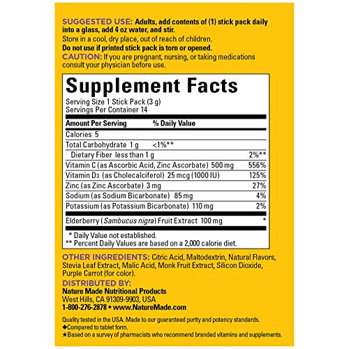 Fast absorption elderberry supplement