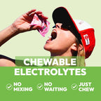 Fast-acting electrolyte chews for athletes