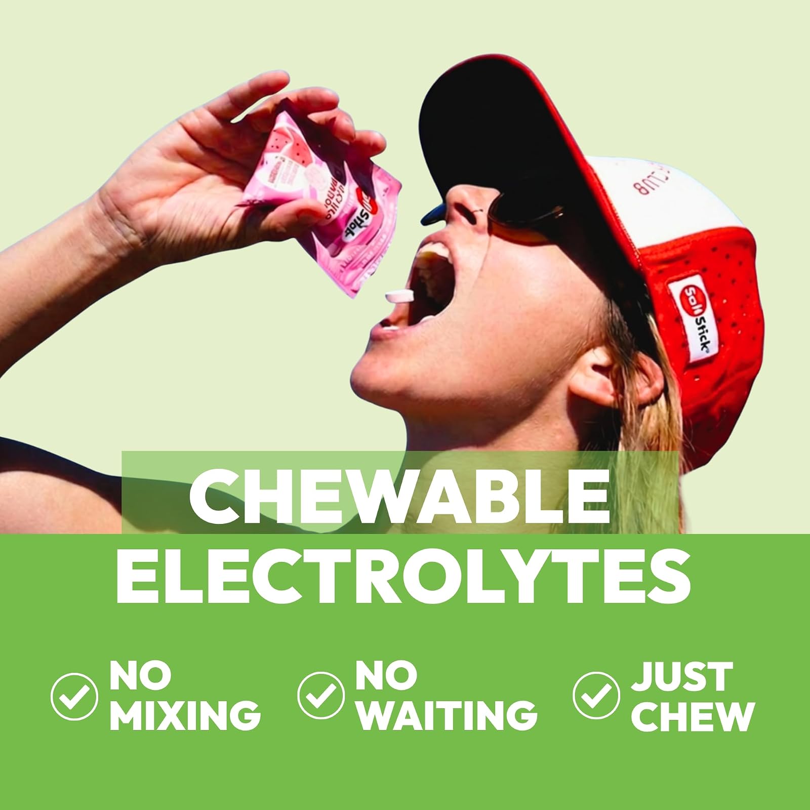 Fast-acting electrolyte chews for athletes